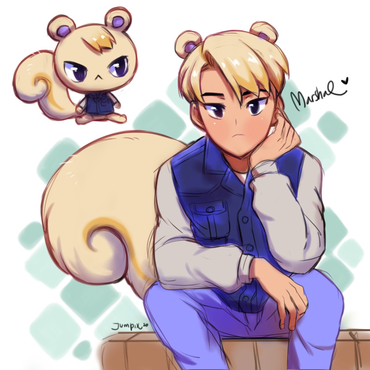 Marshal Animal Crossing Gijinka