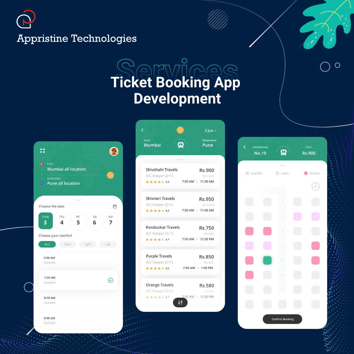 Appristine on Twitter: "⬆Increase Your Business with our 📱 Ticket Booking App Development ...