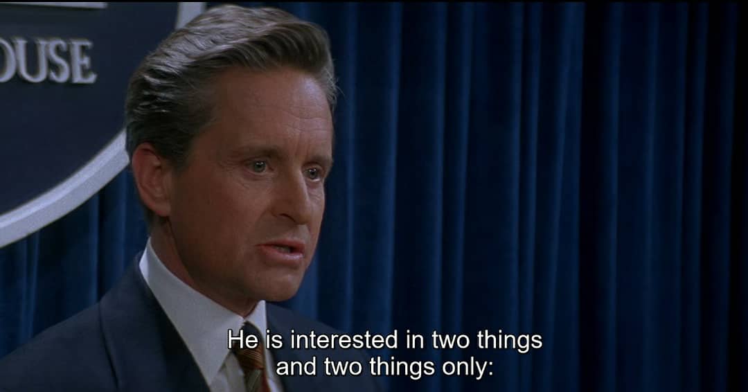 The American President Michael Douglas