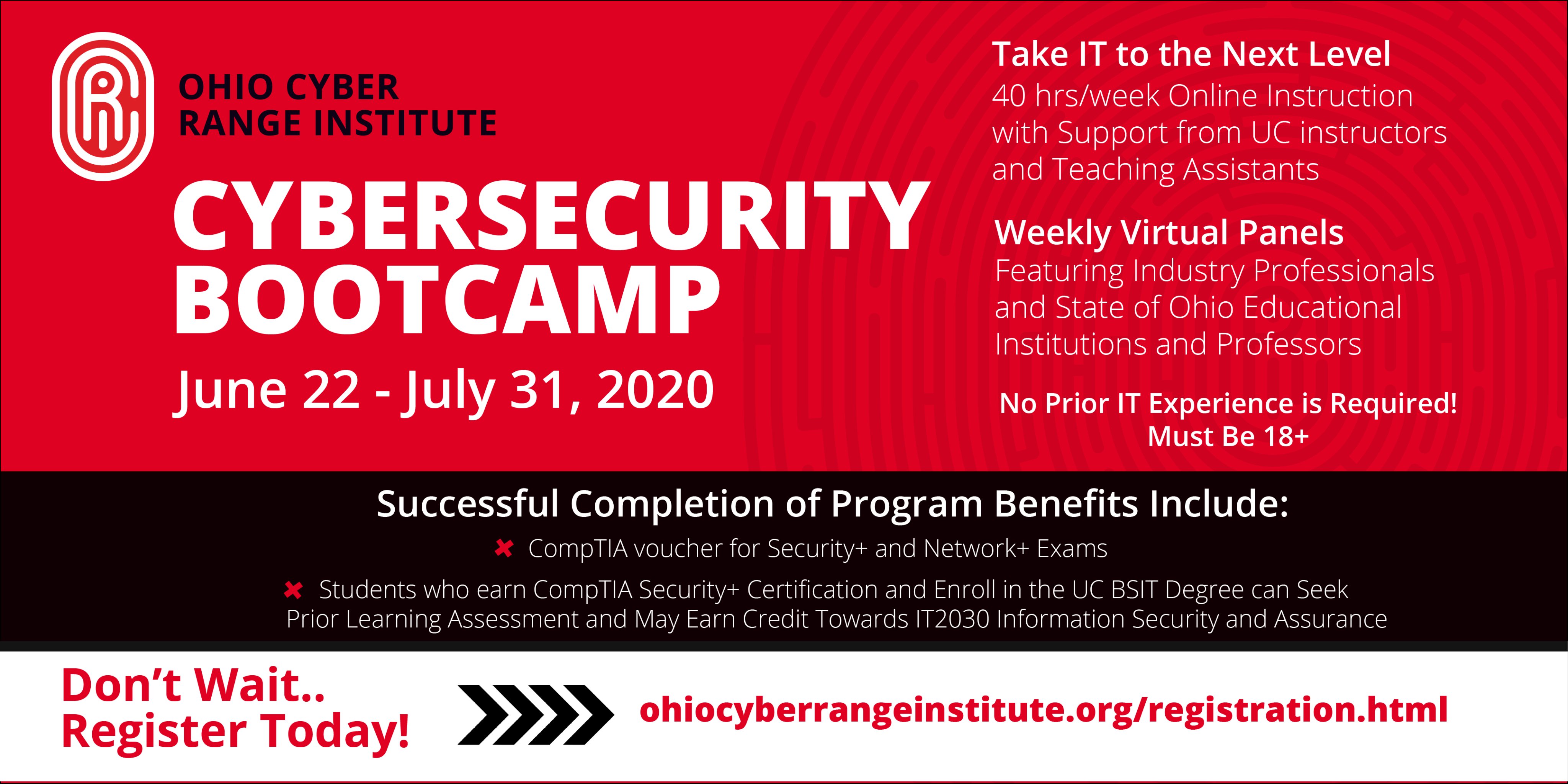 UC School of Information Technology on Twitter: "📢 Announcing the 2020 Cybersecurity Bootcamp ...