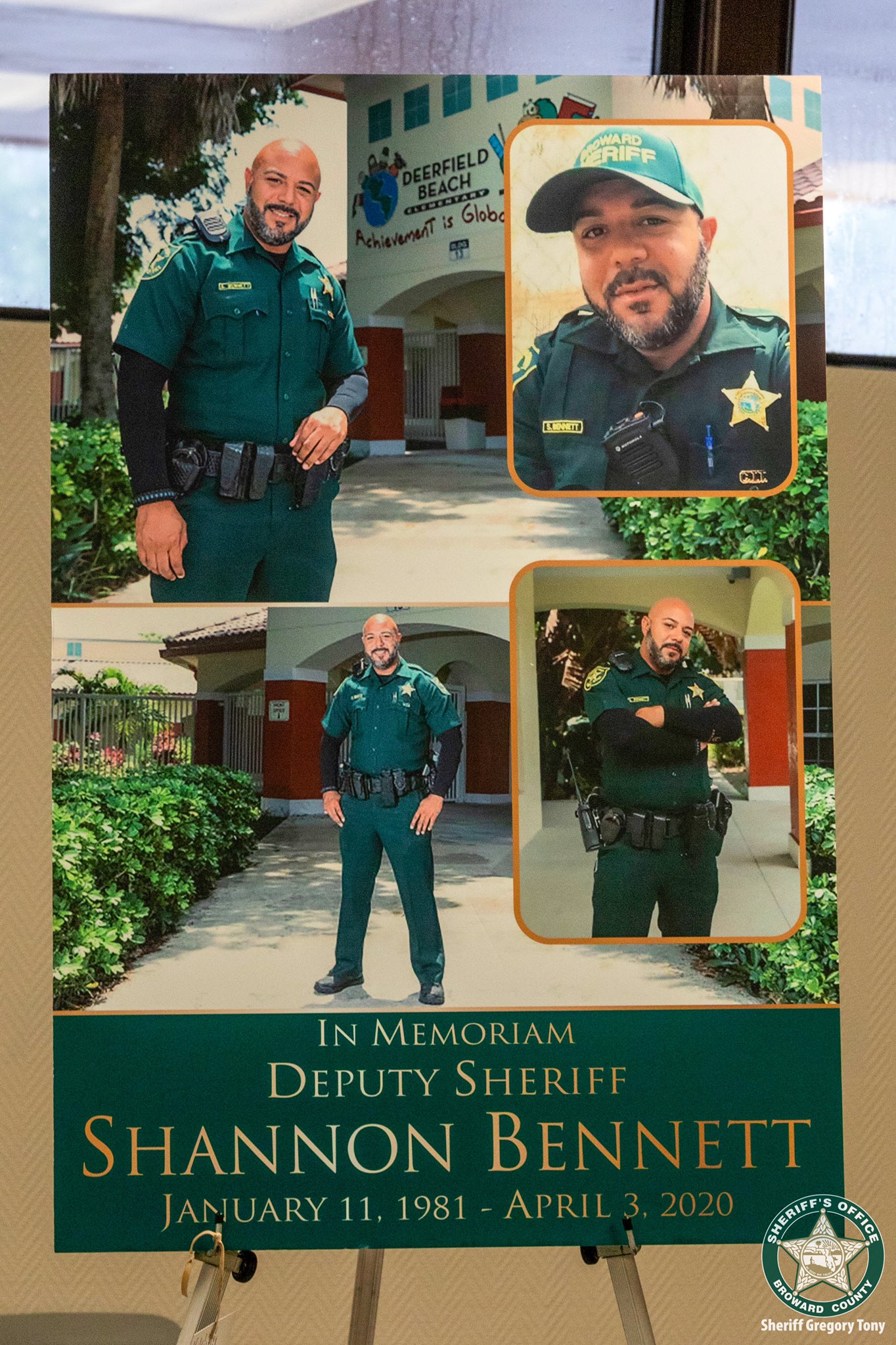 Broward Sheriff on Twitter: "The memory of Deputy Shannon Bennett, who passed away in April from ...