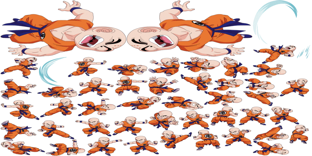Krillin Dbz Sprites Sheets