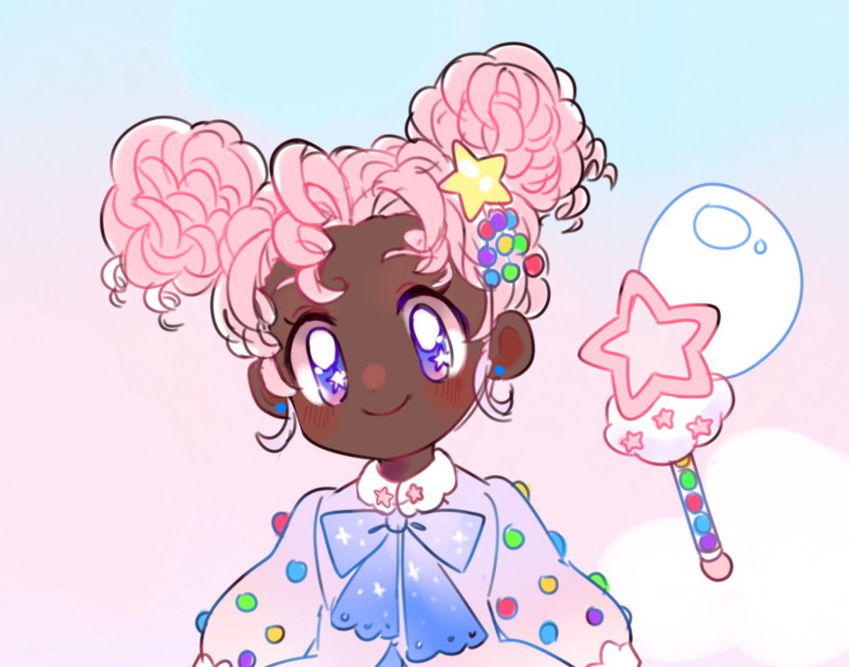 「a gumdrop candy magical girl concept :3c」|🍑のイラスト