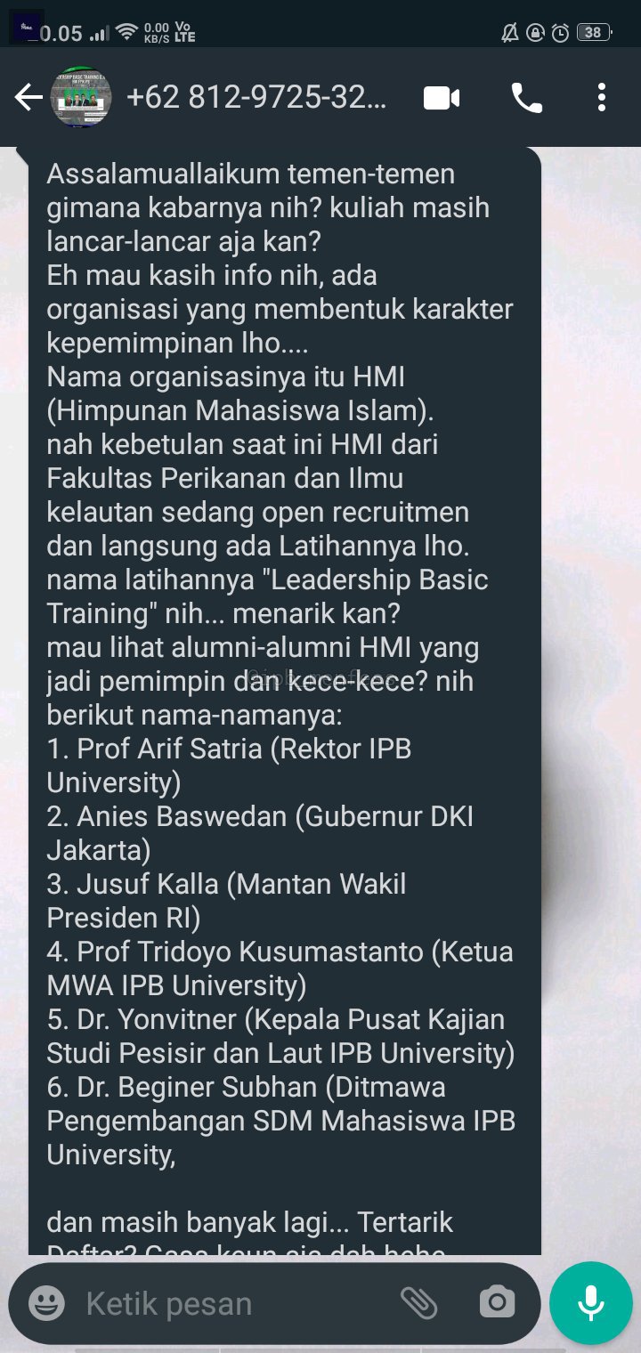 Draft IPB (jgn kirim hashtag, ngirim = block) on Twitter: "Punten, 58 ada yang dapet ginian juga ...