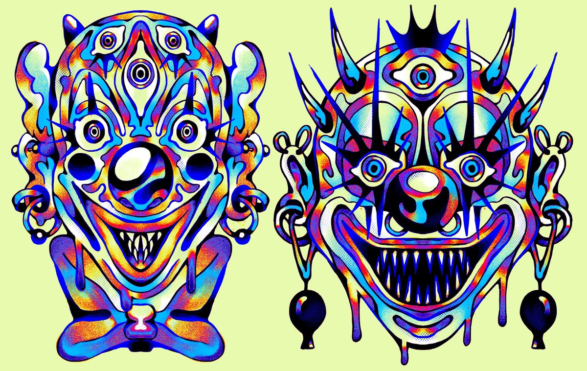 「more punk clowns please ! 」|ELYSE 👁のイラスト