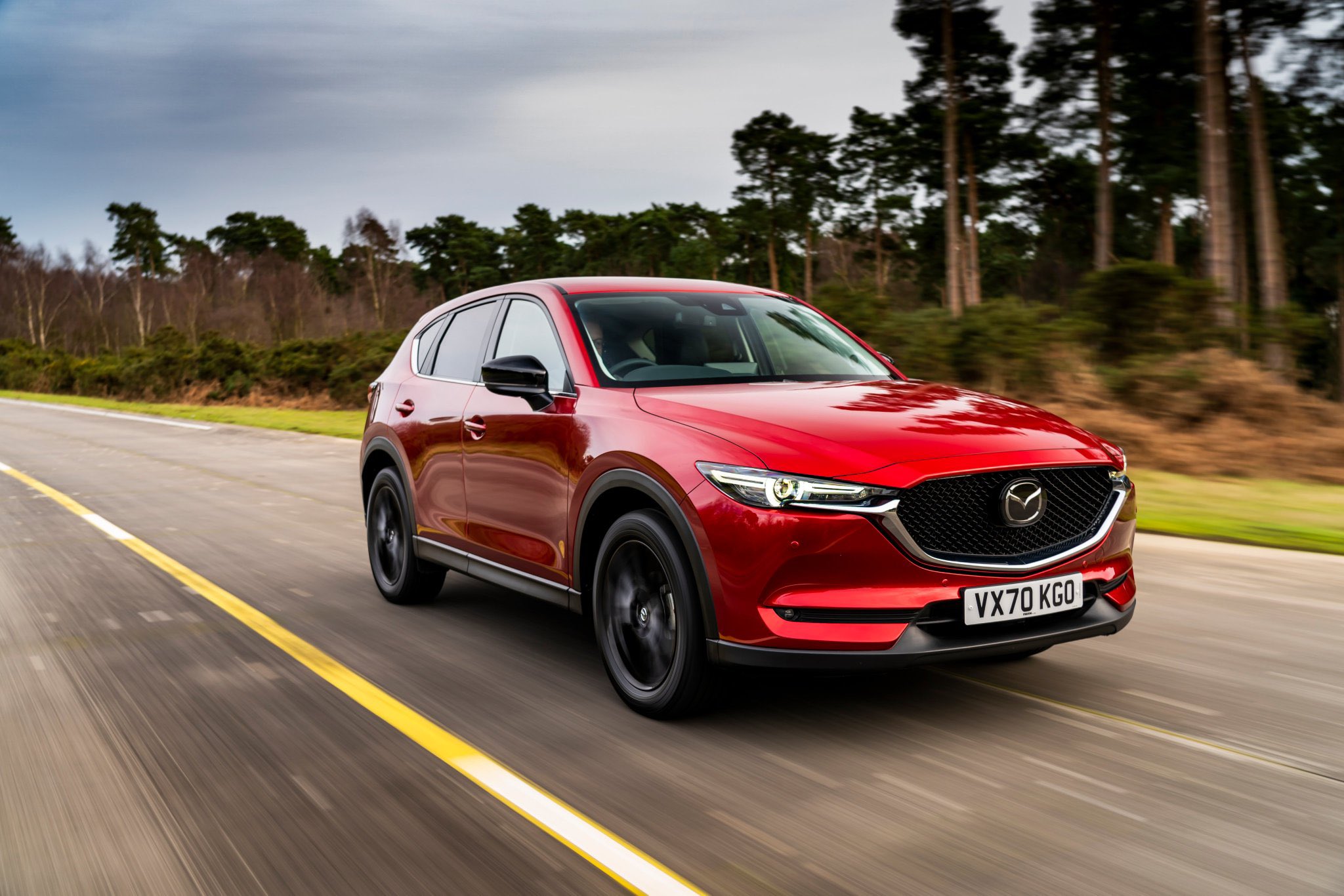 Dark Red Mazda