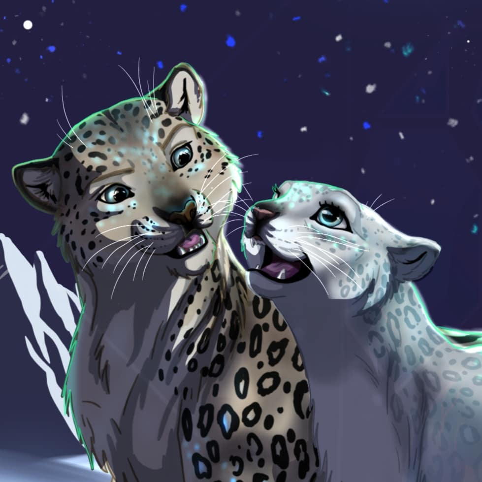 Anime Snow Leopard Drawing