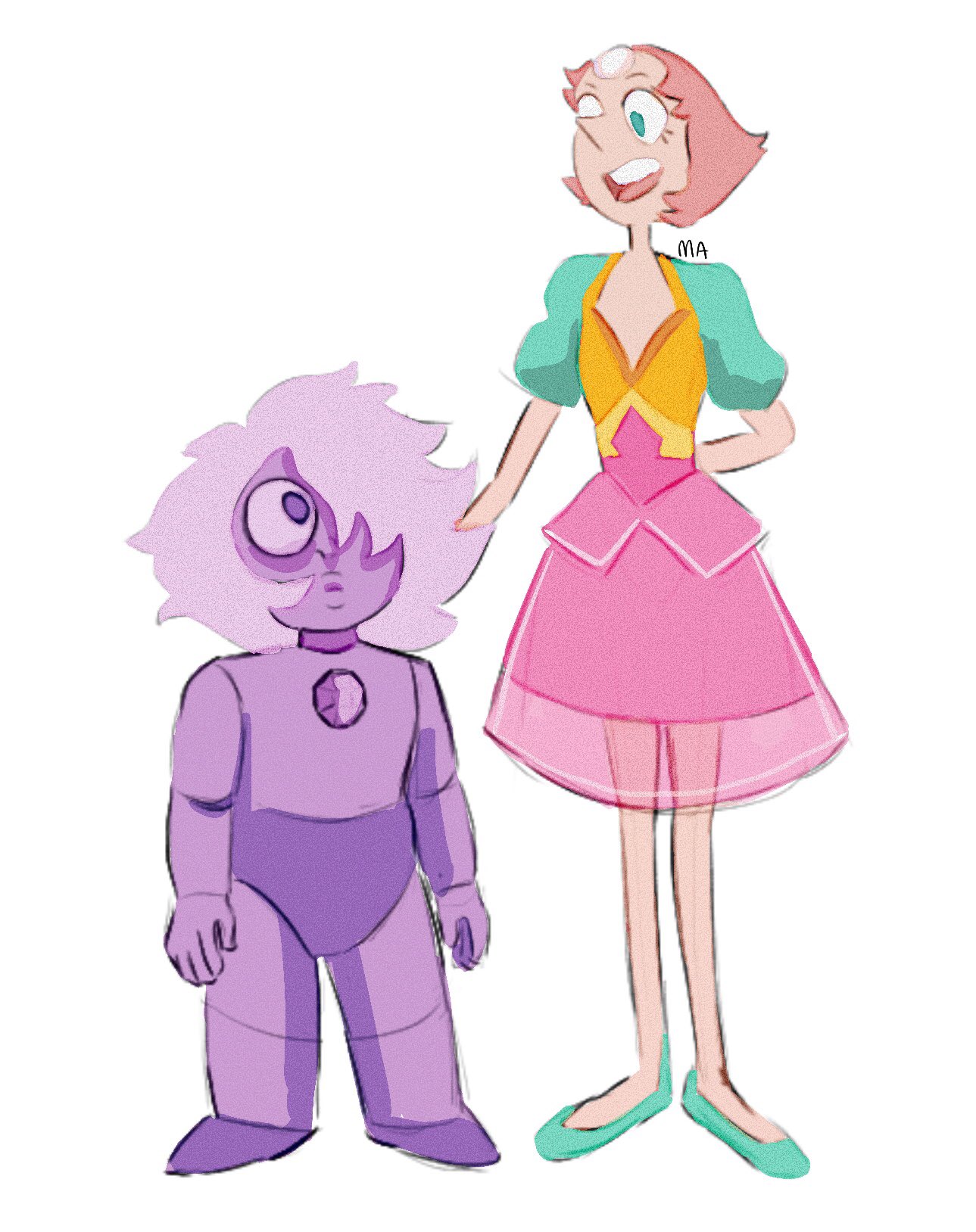 Steven Universe Pearl And Amethyst