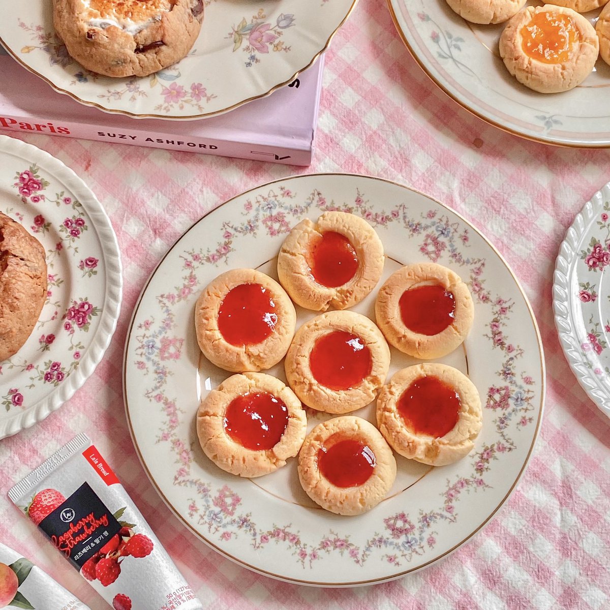 라즈베리딸기, 복숭아자몽 맛 쿠키🍓🍑 텀블벅🍓𝓒𝓱𝓪𝓮𝓻𝓲 쳐리 @chaeeeri