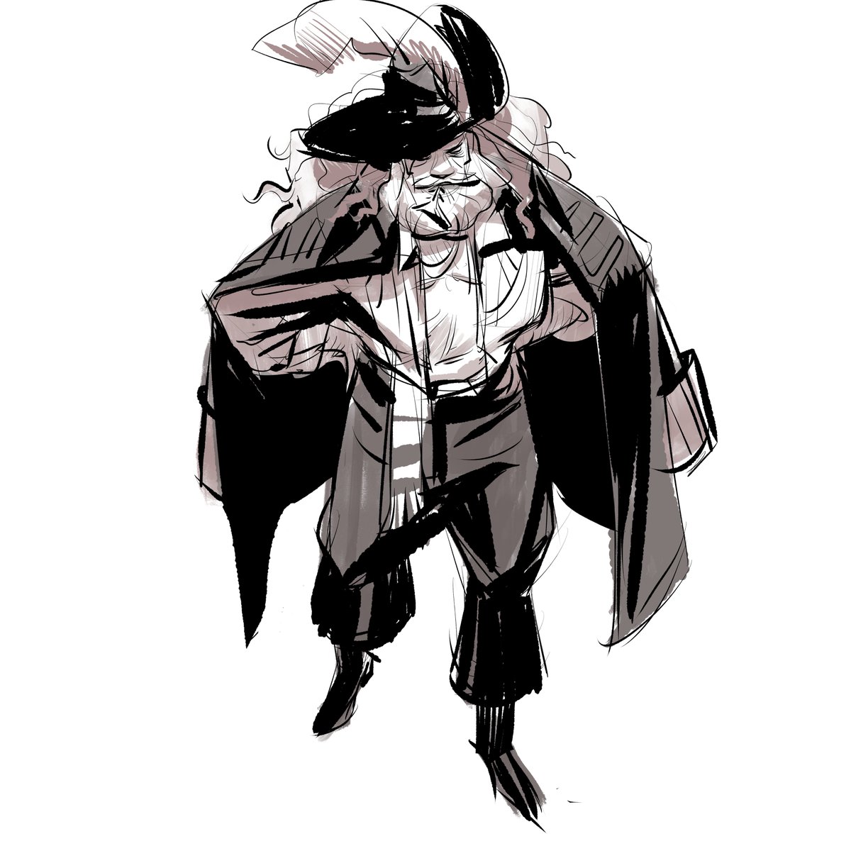 「Grumble..grumble... grumpy pirate dude. 」|Mindy Leeのイラスト