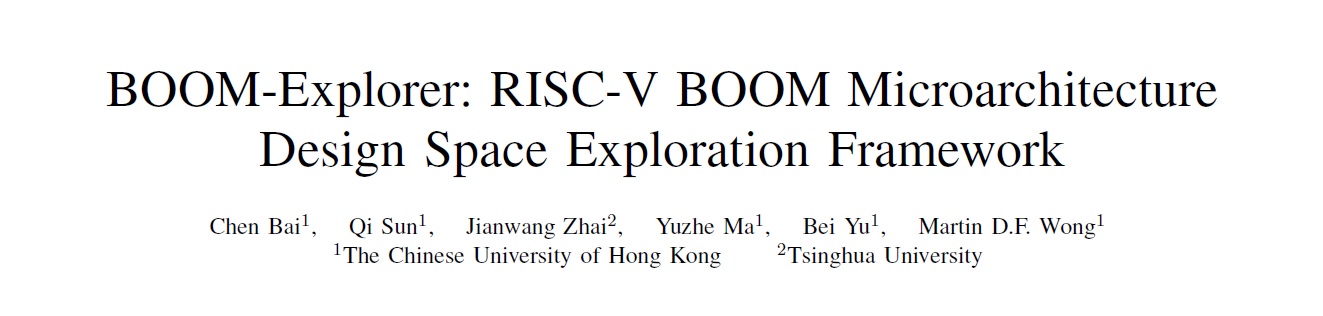 OGAWA, Tadashi on Twitter: "=> "BOOM-Explorer: #RISCV BOOM Microarchitecture Design Space ...