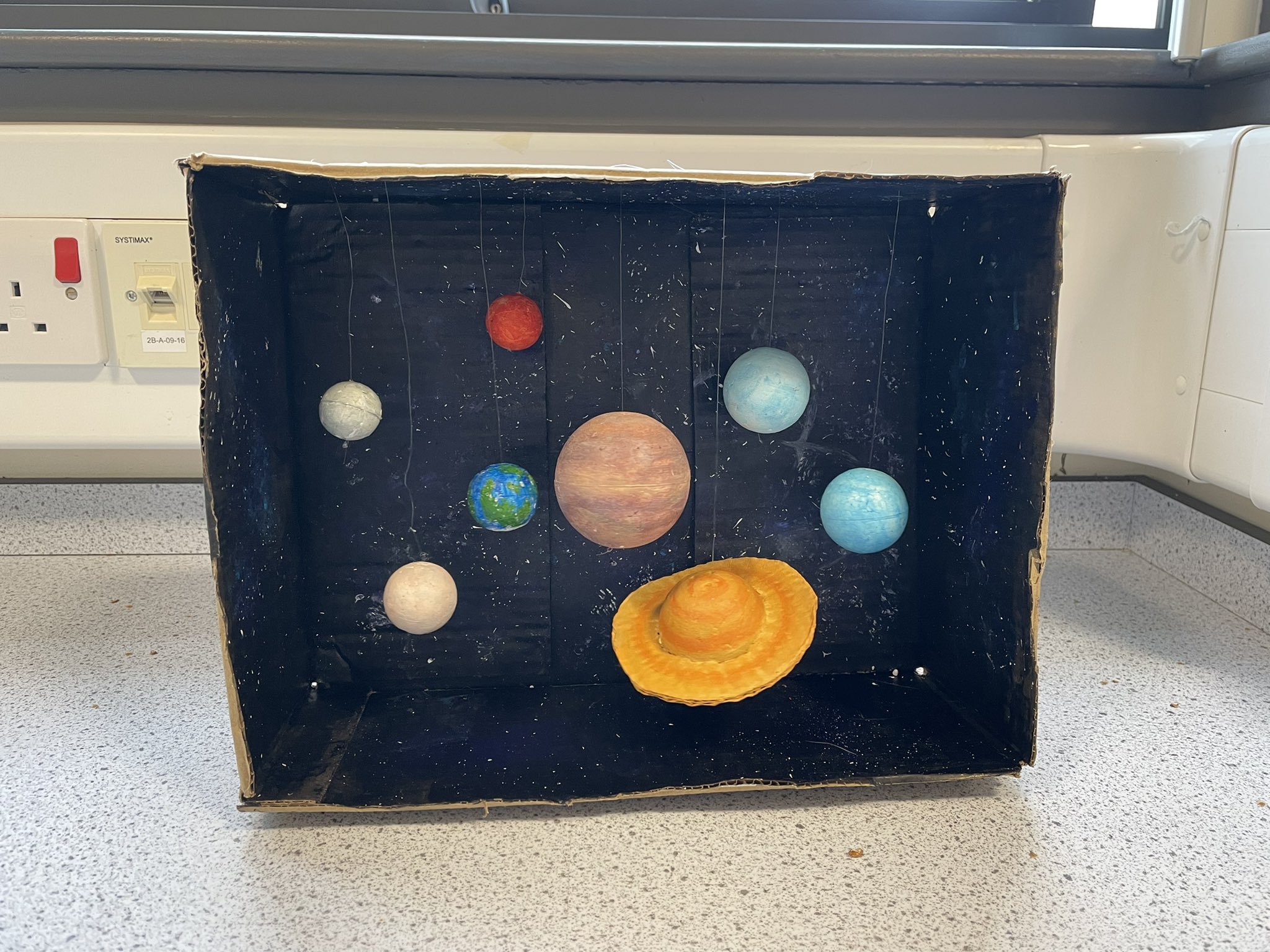Solar System Shoebox Diorama