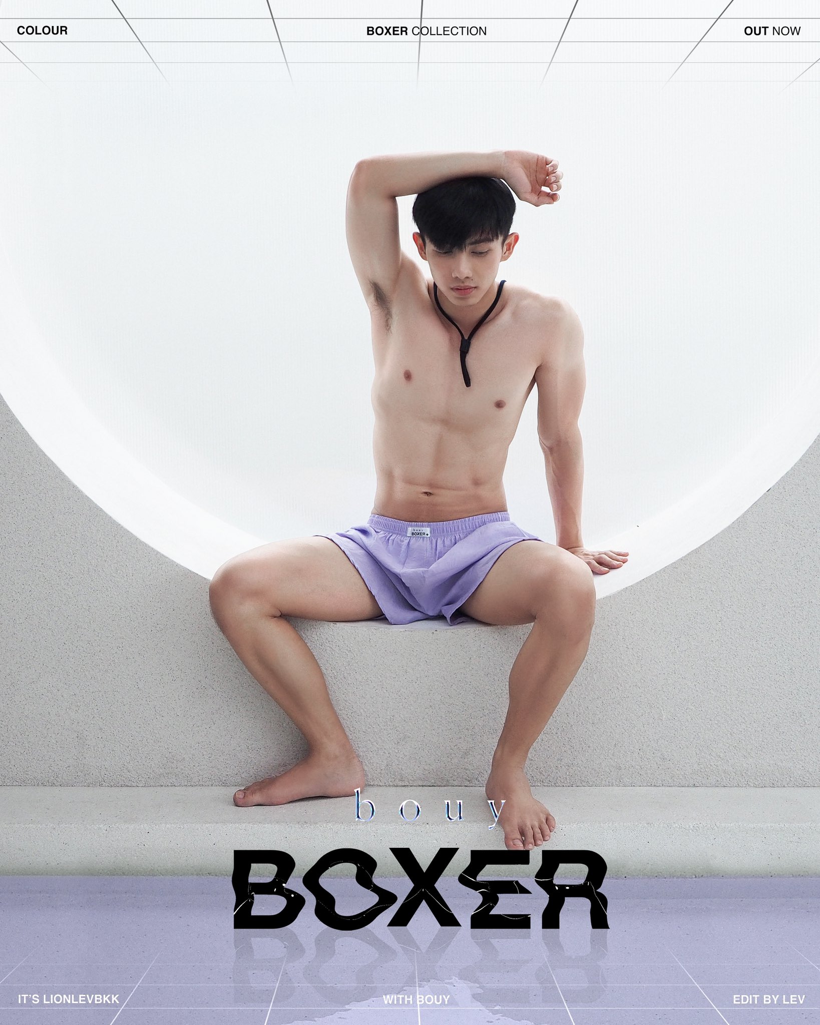lev studio on Twitter: "Bouy BOXER Collection x LIONLEVBKK : LILAC Model : tulaunn With ...