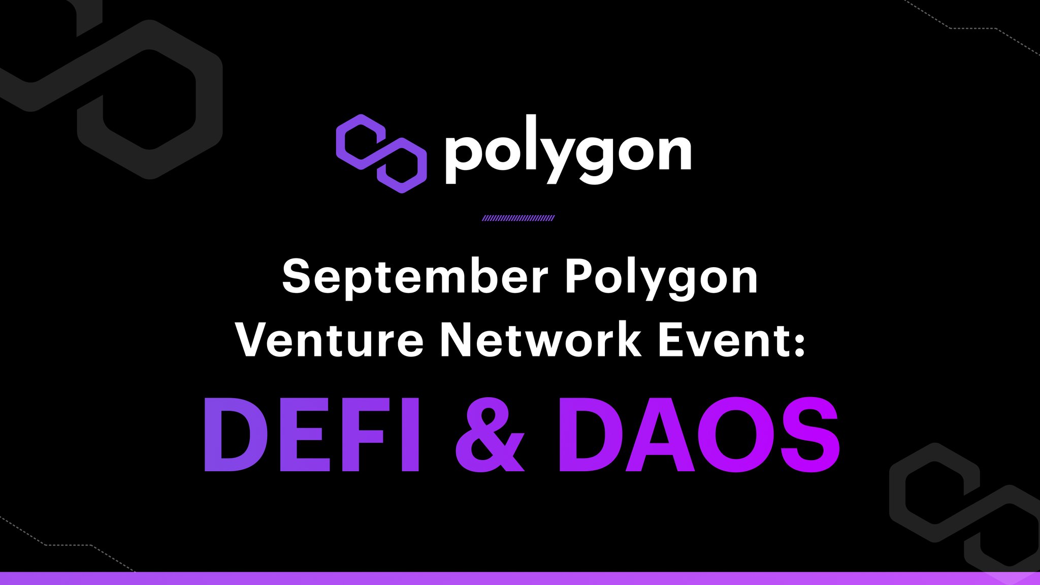 Polygon - MATIC 💚 on Twitter: "1/4 We are excited to present our second monthly event around # ...