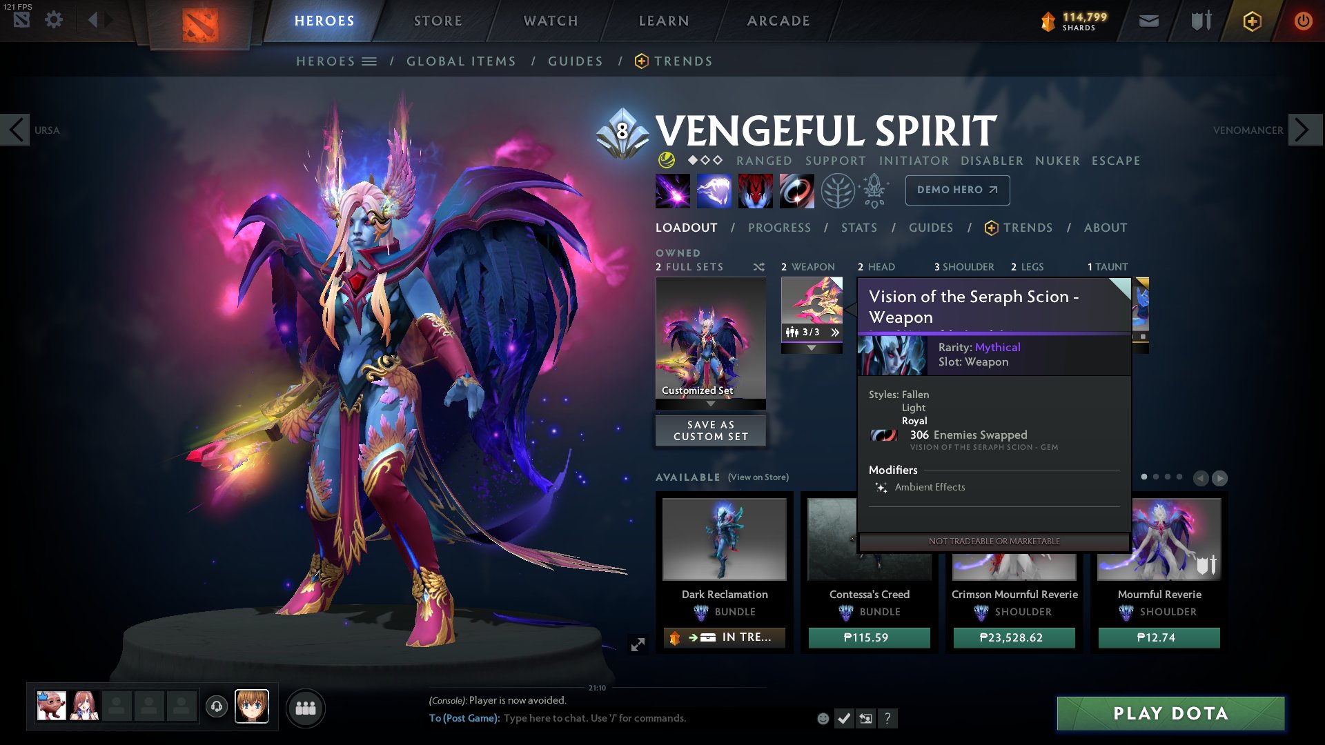Dota 2 Vengeful Spirit Set