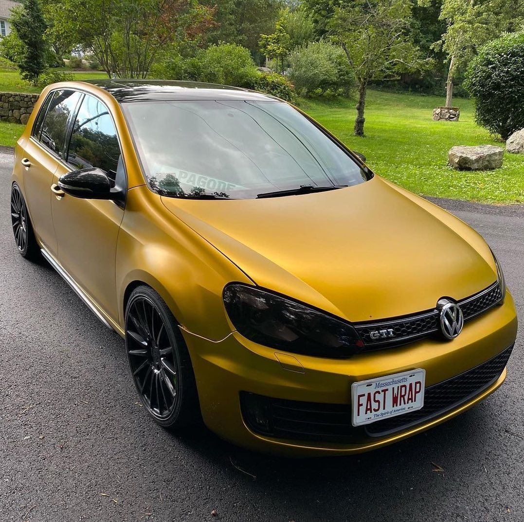 Matte Yellow Car Paint
