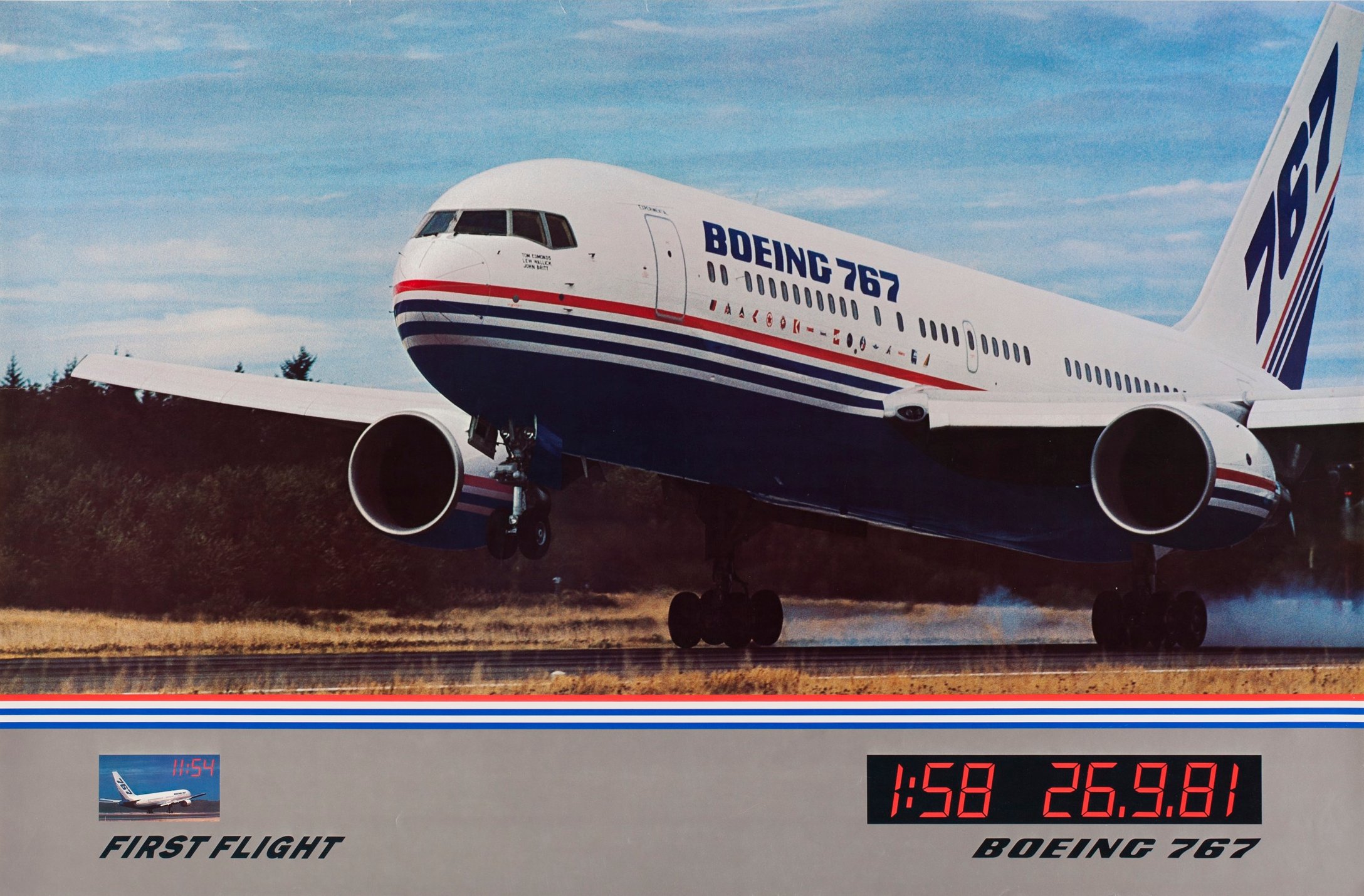 SFO Museum on Twitter: "The Boeing 767 took off on its maiden flight on September 26, 1981, and ...