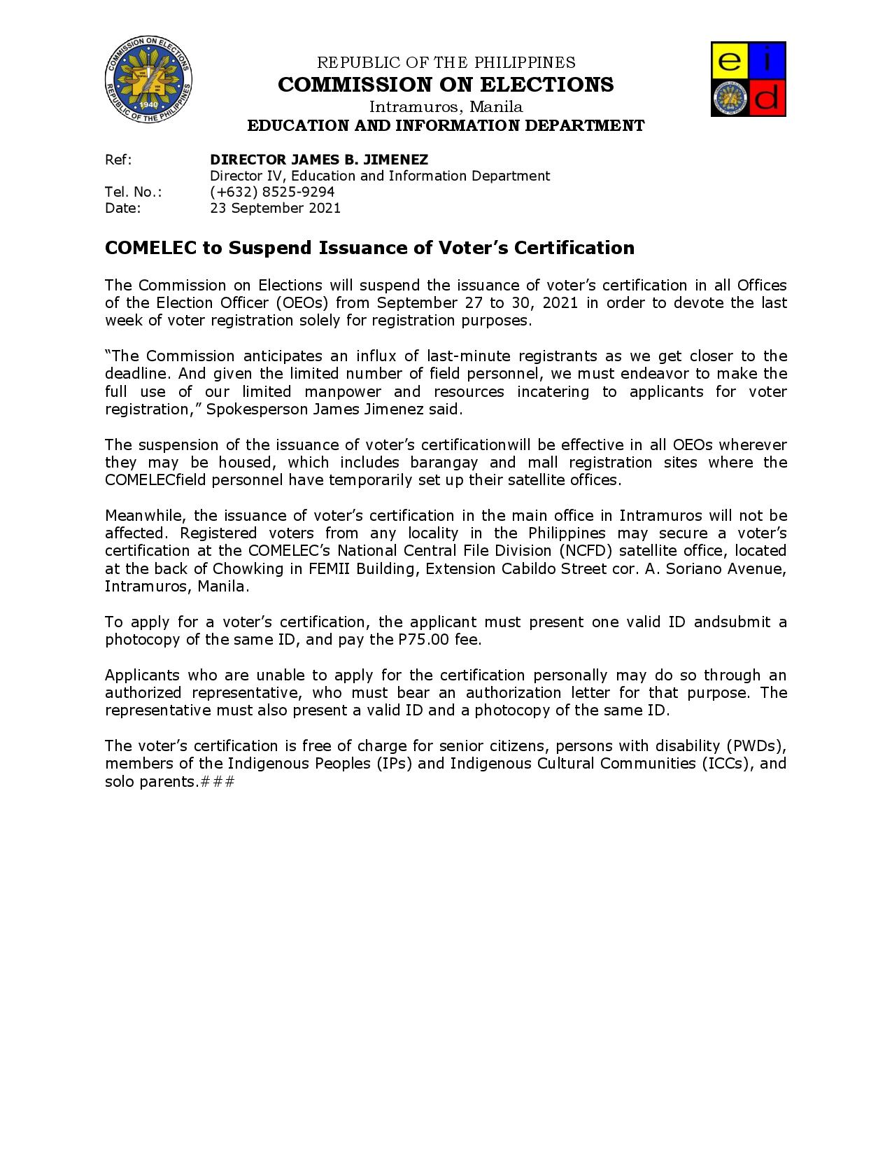 COMELEC on Twitter: COMELEC on Twitter: