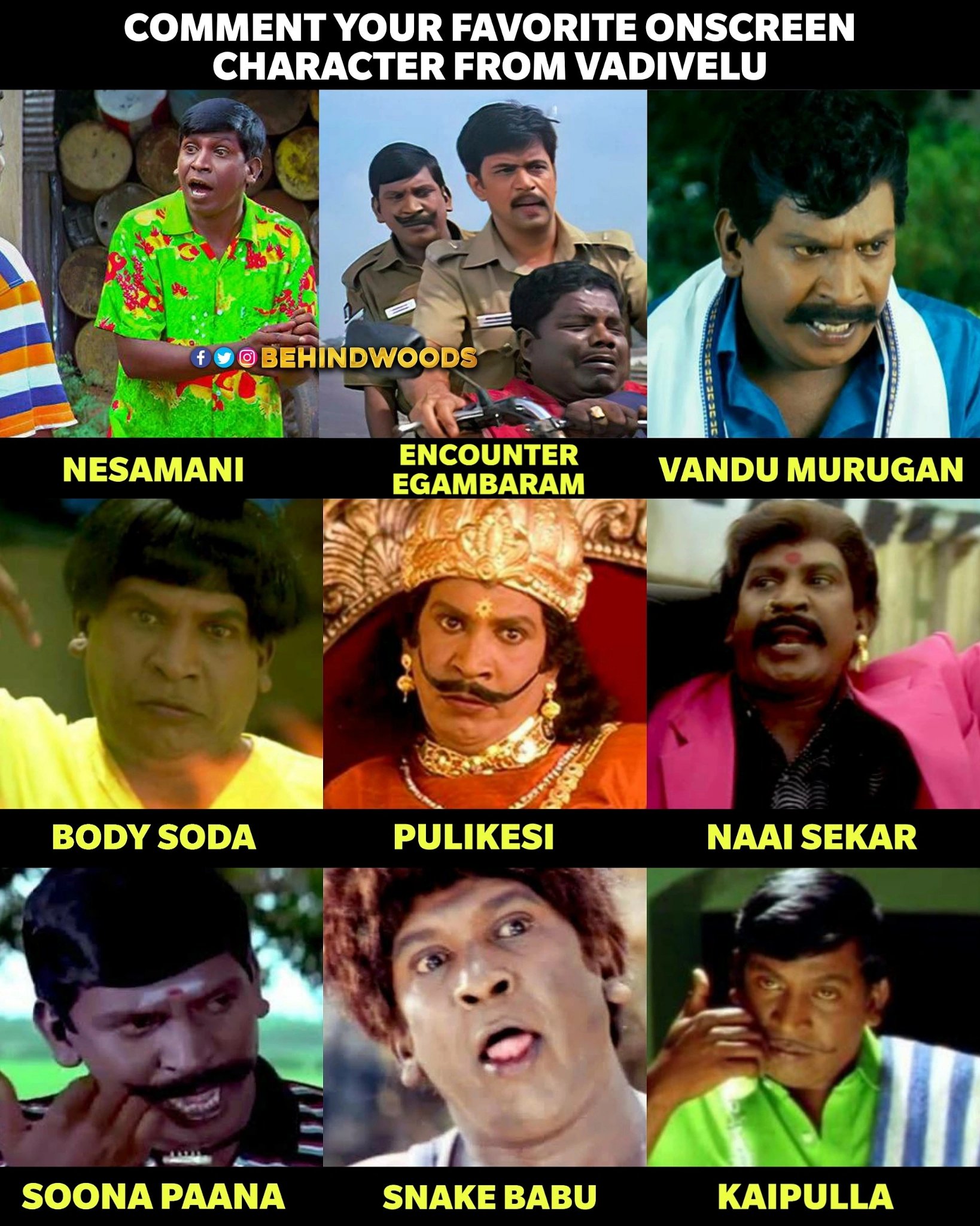 Vadivelu Comedy Face
