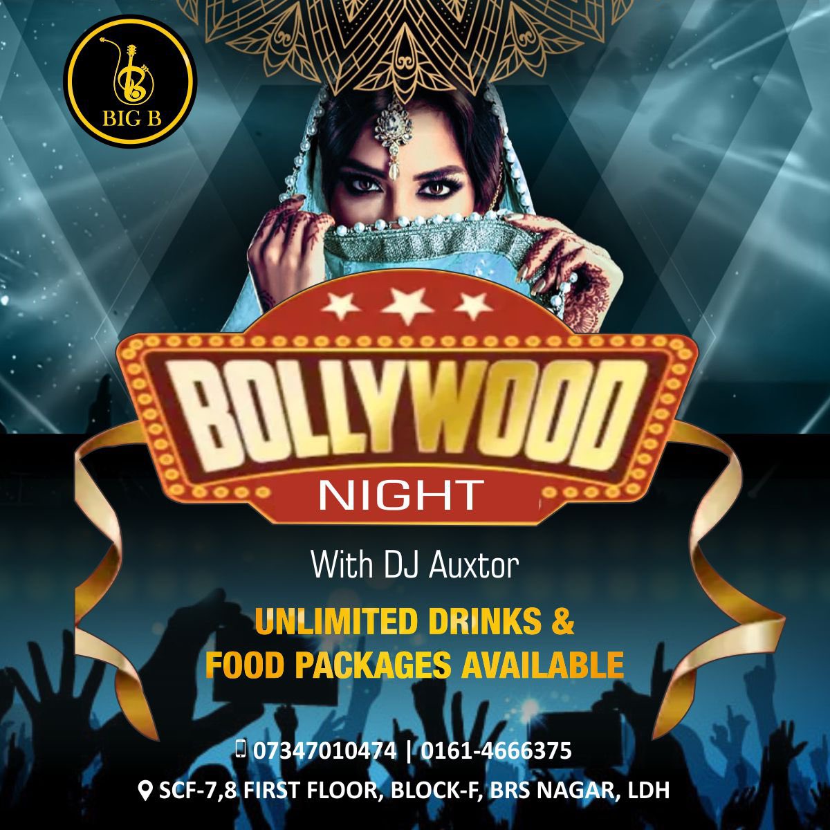 Bollywood Night Poster