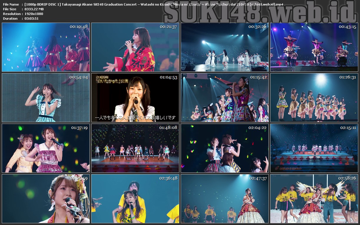 SUKI48.web.id on Twitter: "[BDRIP DISC 1-6] SKE48 Matsui Jurina - Takayanagi Akane Sotsugyou ...