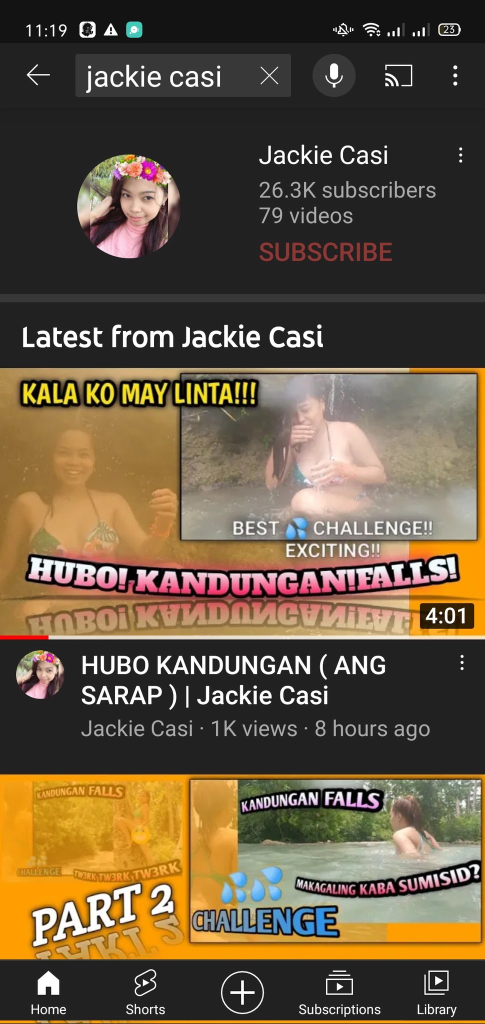 jackie casi on Twitter: "New upload vlogs watch now MEET KANDUNGAN FALLS NG BICOL HAHAHA https ...