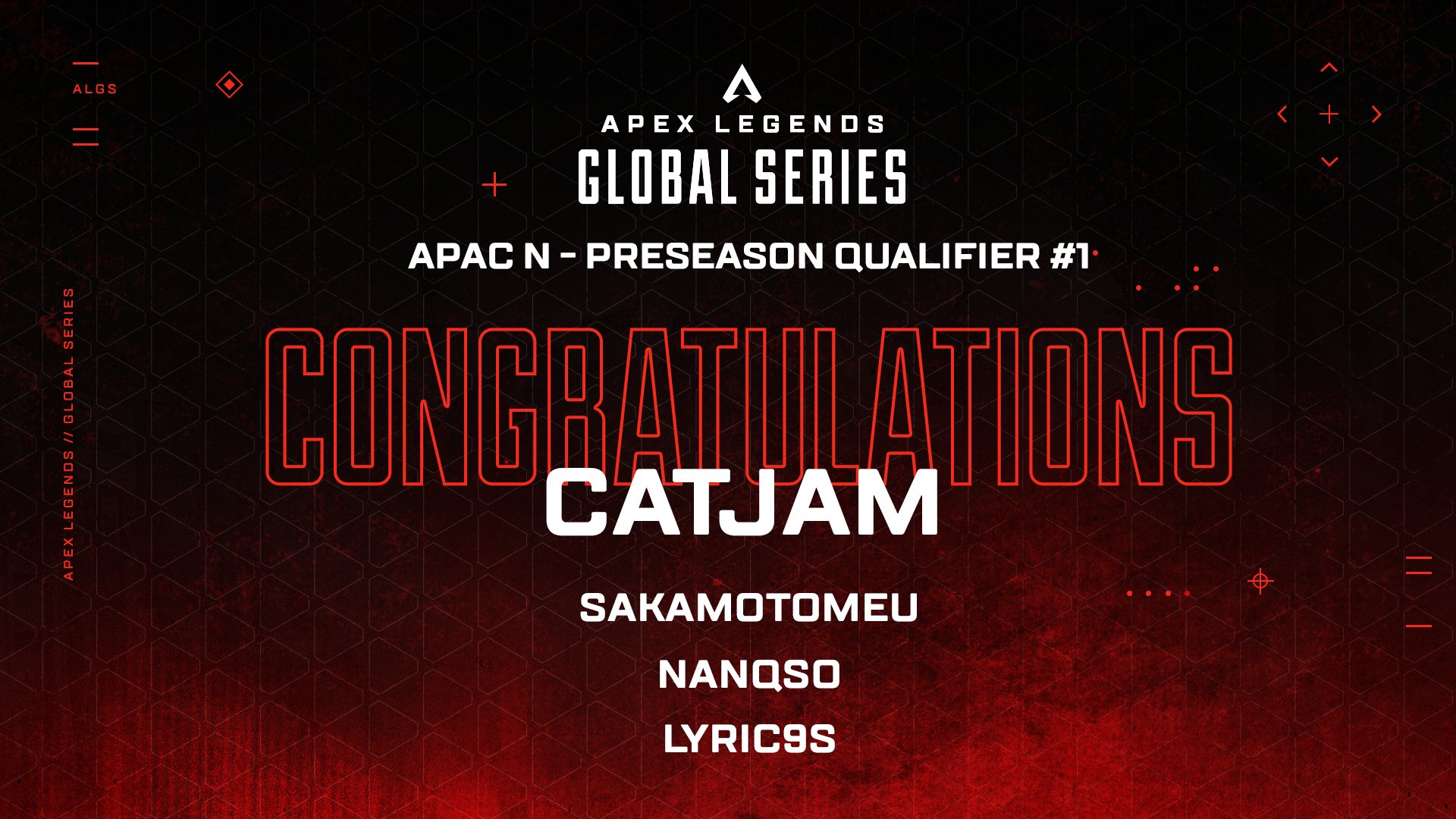 Apex Legends Esports on Twitter: "Congratulations to CatJAM for winning the APAC North Preseason ...