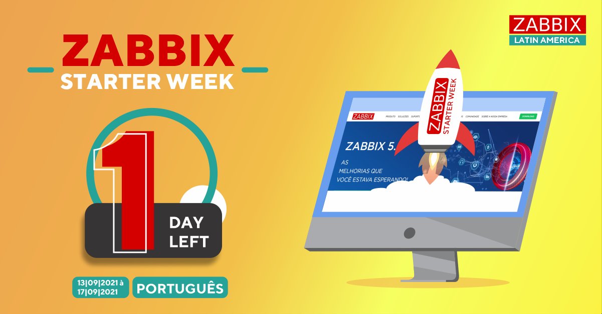 Zabbix Brazil on Twitter: "Amanhã inicia o Zabbix Starter Week em português, uma semana intensa ...