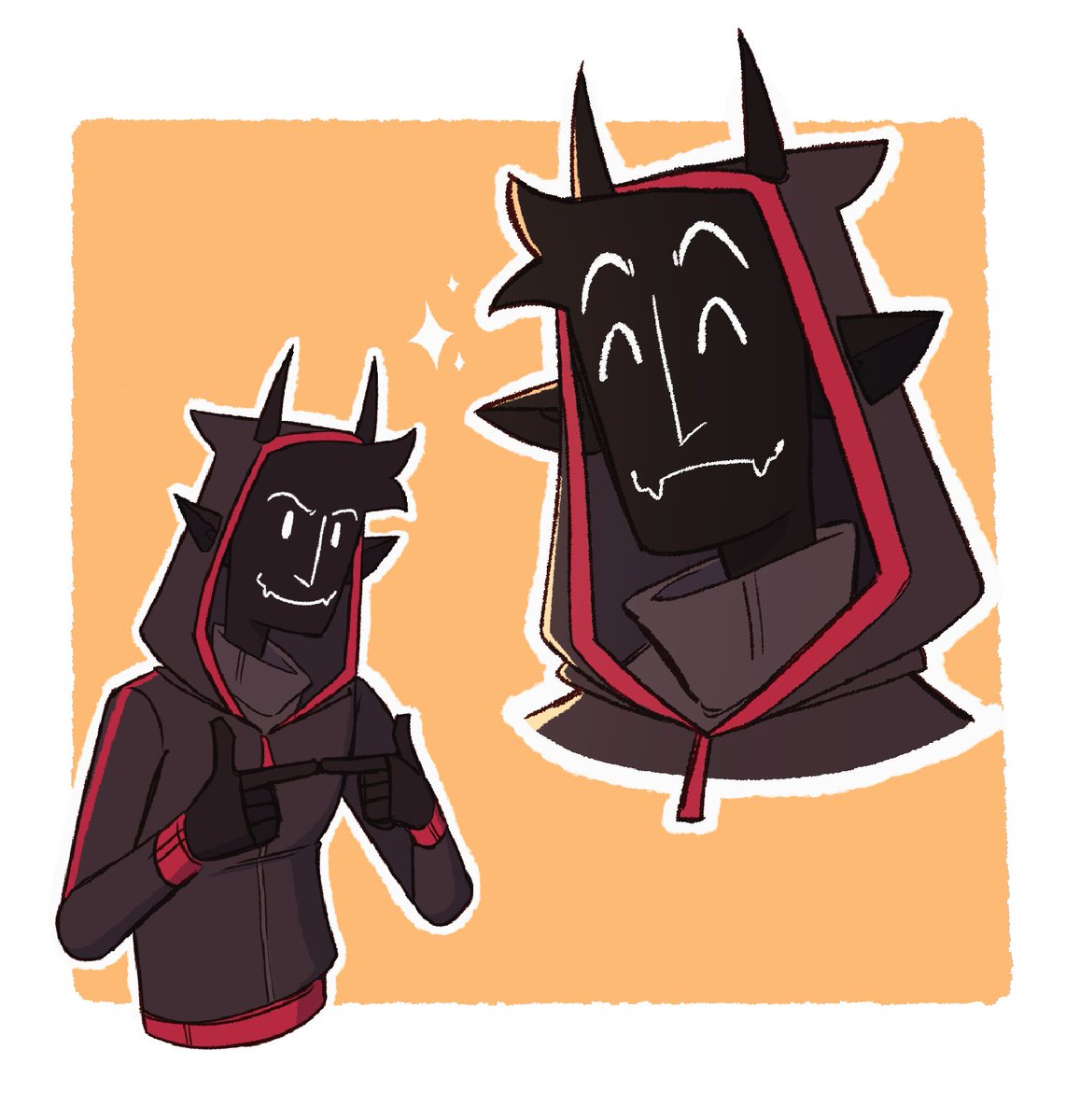 「drew a bbh for rat!! go check out her fo」|juice & rat!!のイラスト