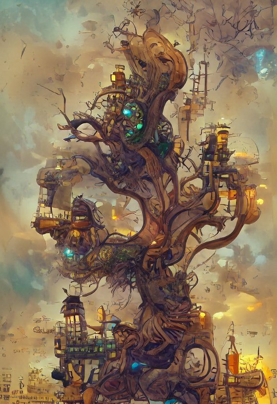 Steampunk Tree Sculpture