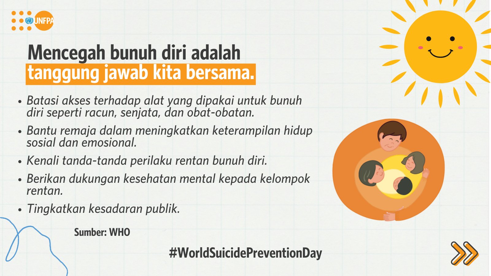 UNFPA Indonesia on Twitter: "Mencegah bunuh diri adalah kewajiban kita ...