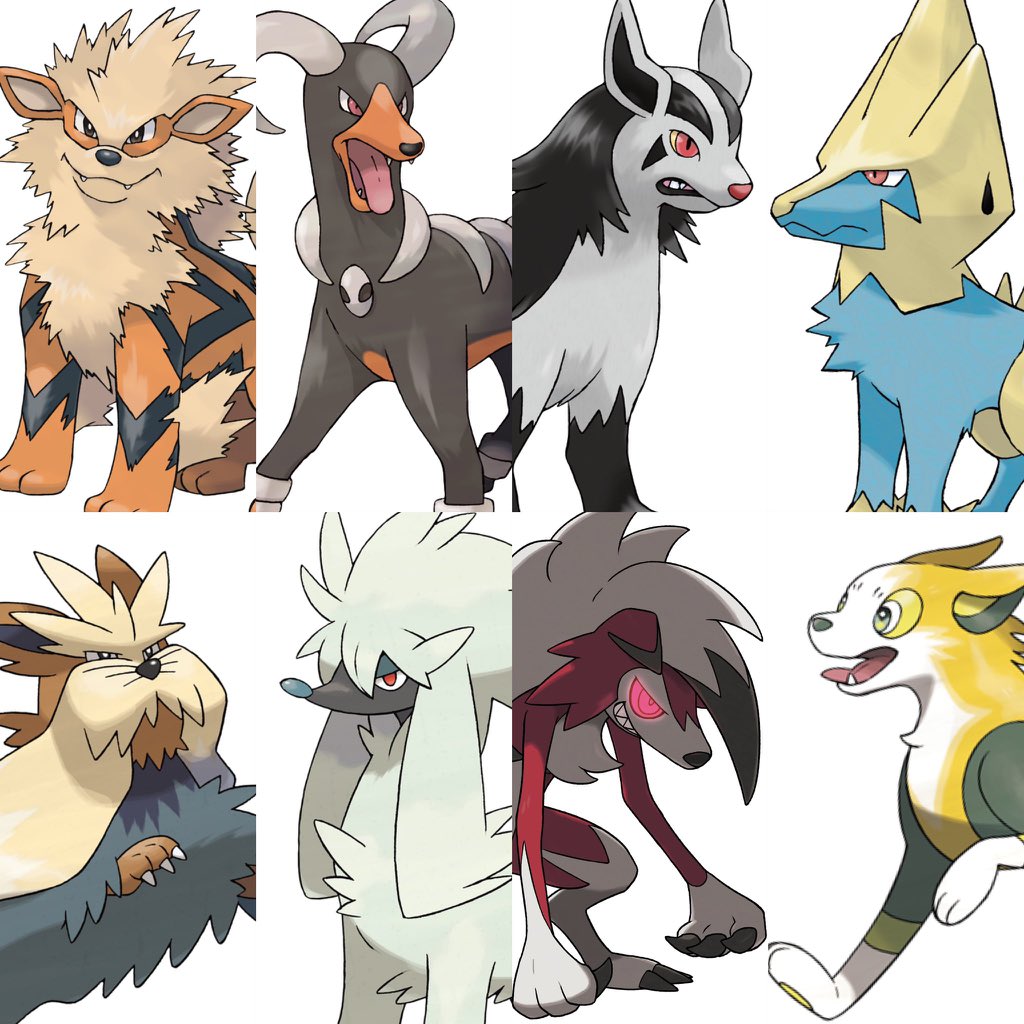 ポケモン「Question: Which regional canine/dog Poke」|Touya! ★のイラスト