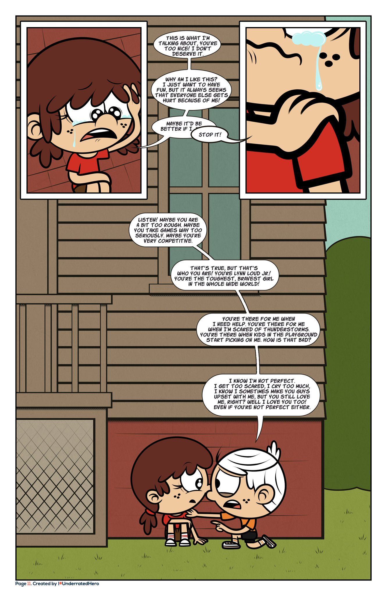 UnderratedHero on Twitter: " Rewrite the Stars || Page 11 12/21 #theloudhouse #fancomic # ...