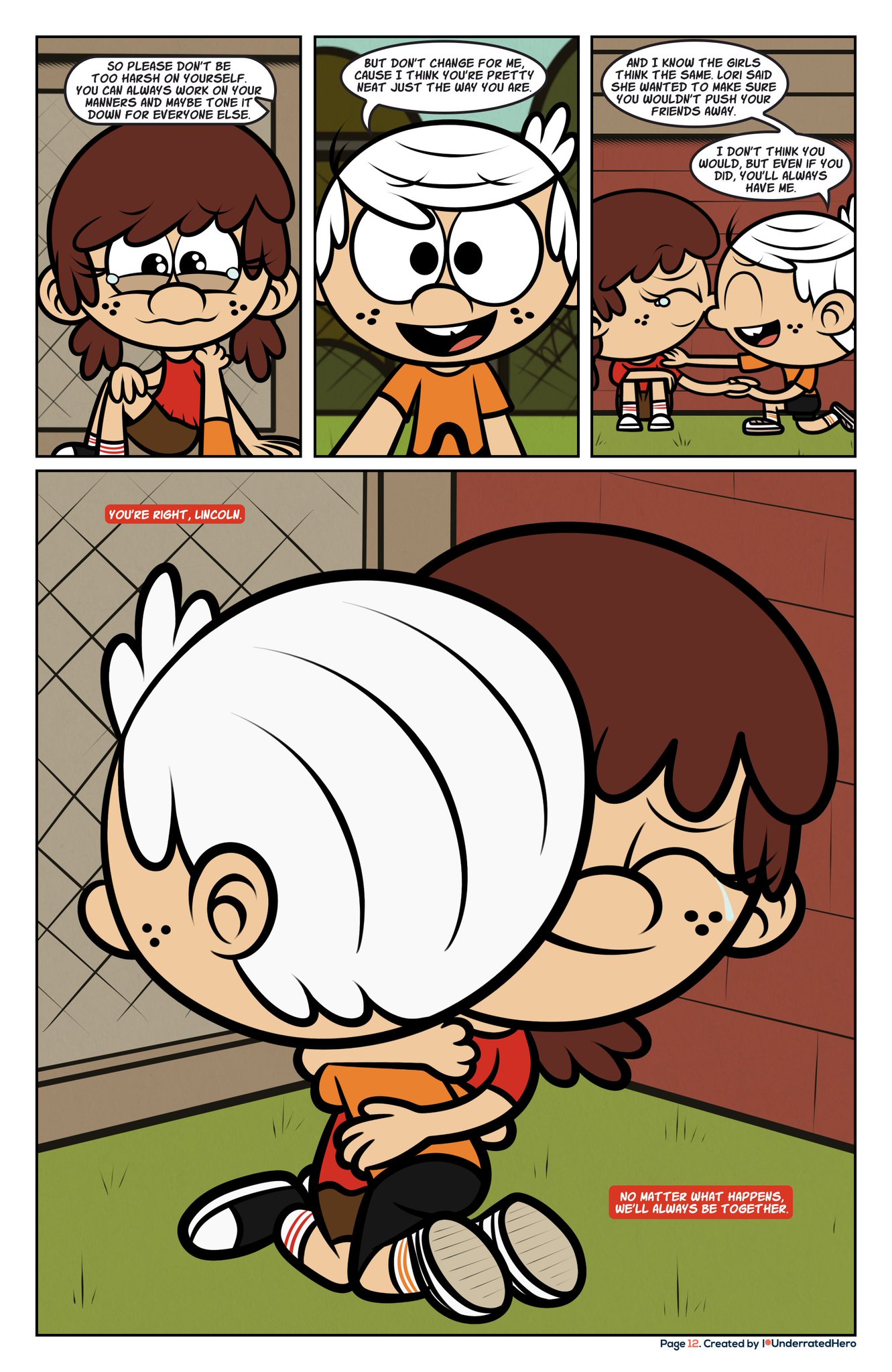 UnderratedHero on Twitter: " Rewrite the Stars || Page 12 13/21 #theloudhouse #fancomic # ...