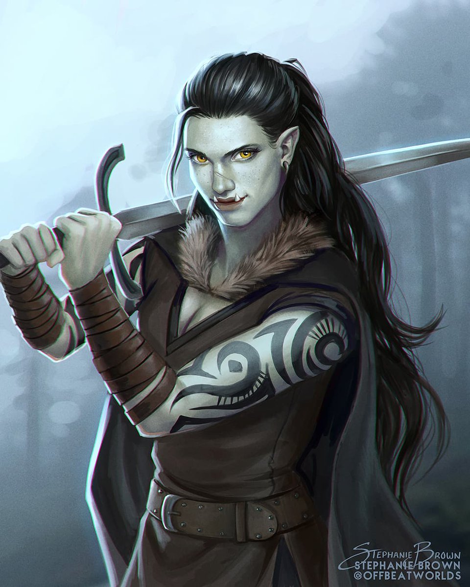 Female Half Orc Dandd