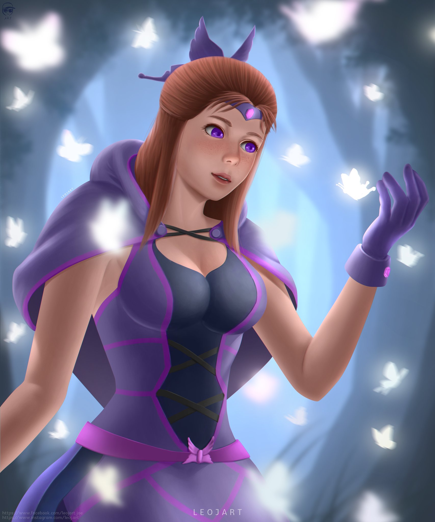 LeojArt ⚡ on Twitter: "Original character design. Sericina, The Spirit Kindler 🎆 Hope you like ...