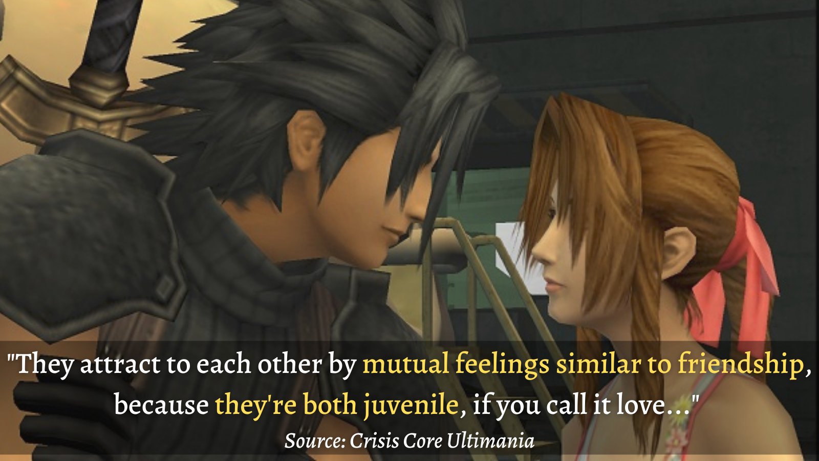 Zack And Aerith Quotes DISCLAIMER: This Is A Joke! I Personally Prefer