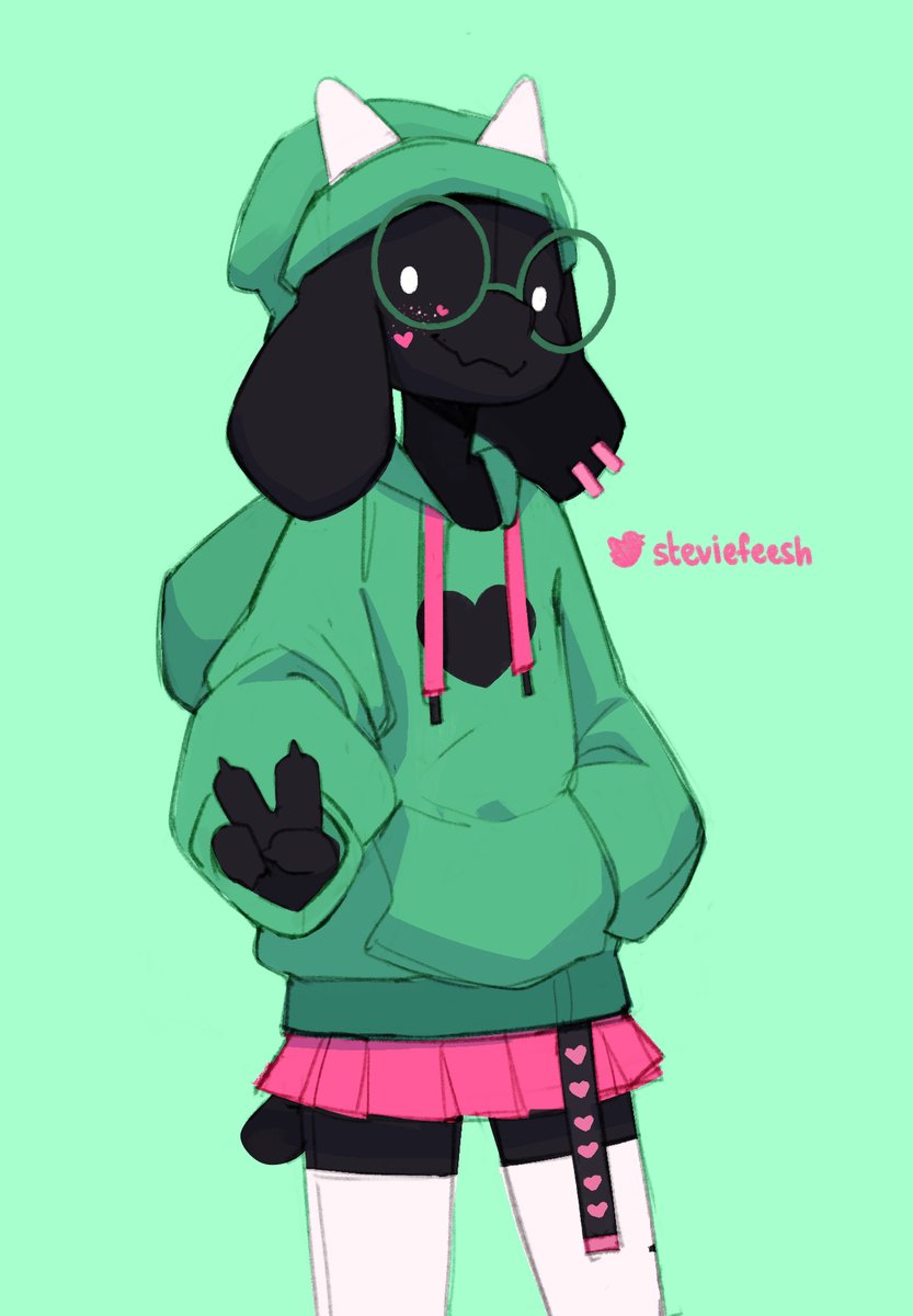 「ralsei drip 🍵🌺 」|stevie 🌺 FURUM2022のイラスト