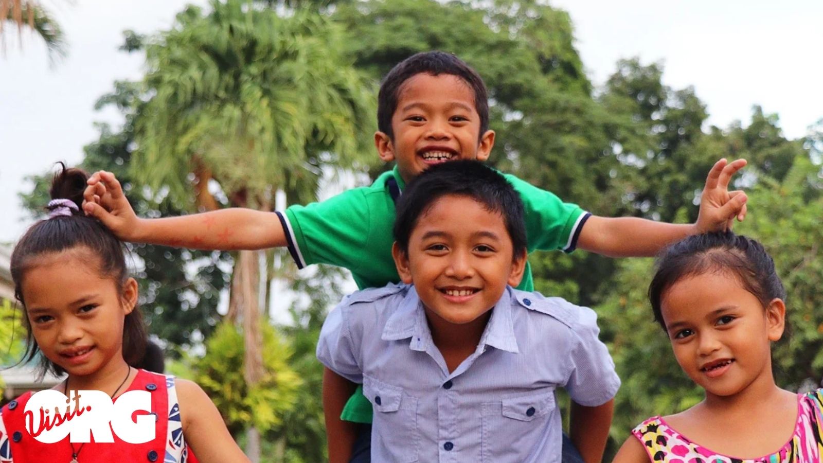Happy Filipino Children Playing