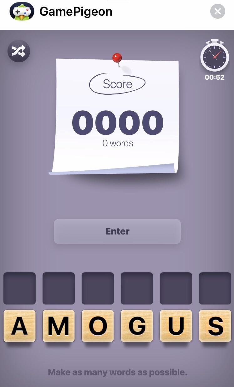 Anagrams Game