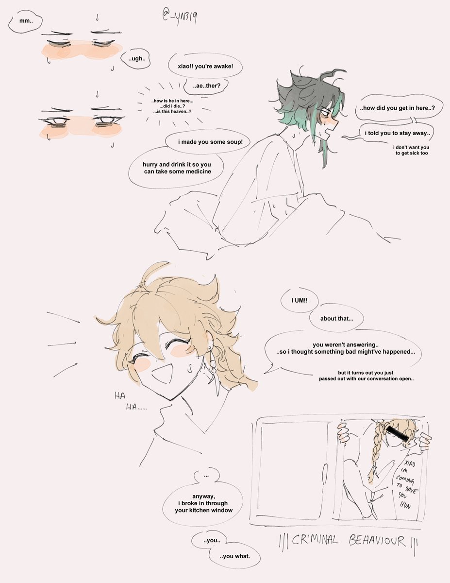 「tomokazu and their funny little leaf tricks #GenshinImpact 」RIIKYUNの漫画