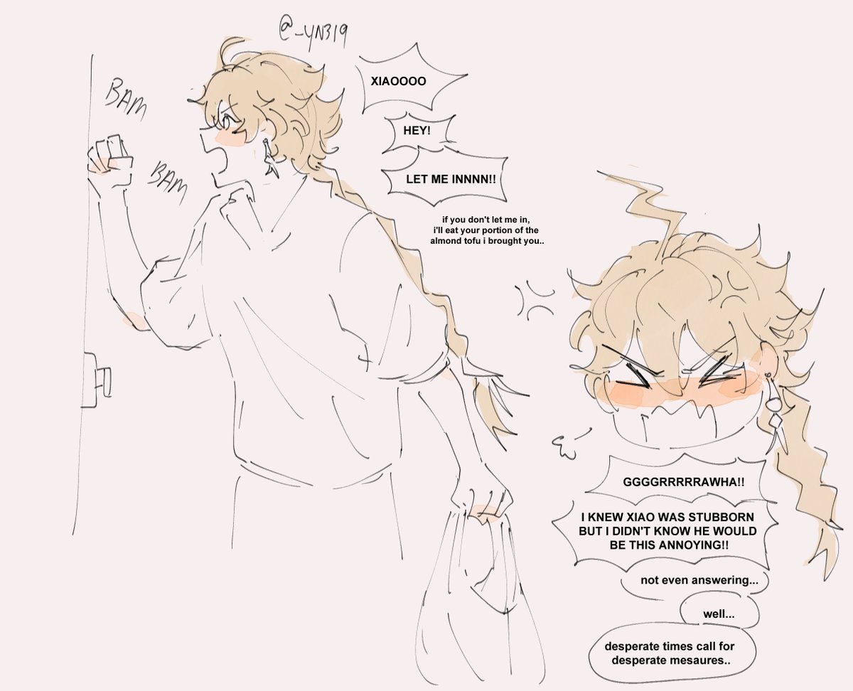 「tomokazu and their funny little leaf tricks #GenshinImpact 」RIIKYUNの漫画