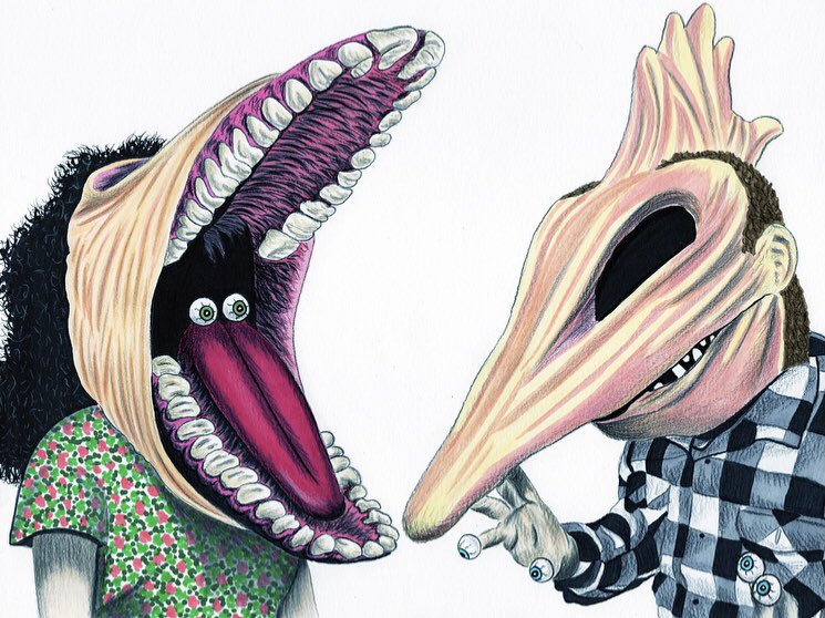 Beetlejuice Adam And Barbara Cartoon