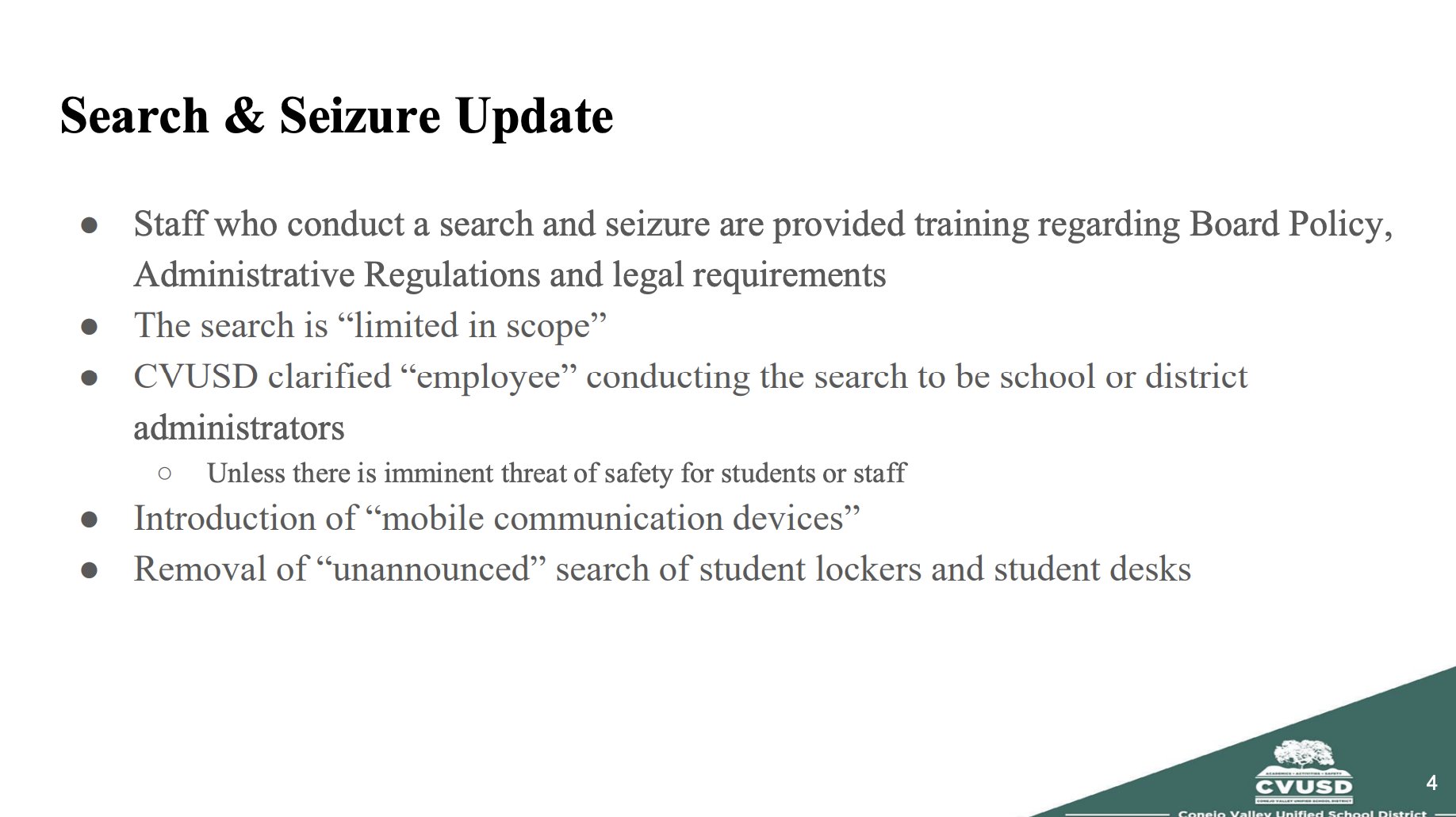 Examples Of Search And Seizure