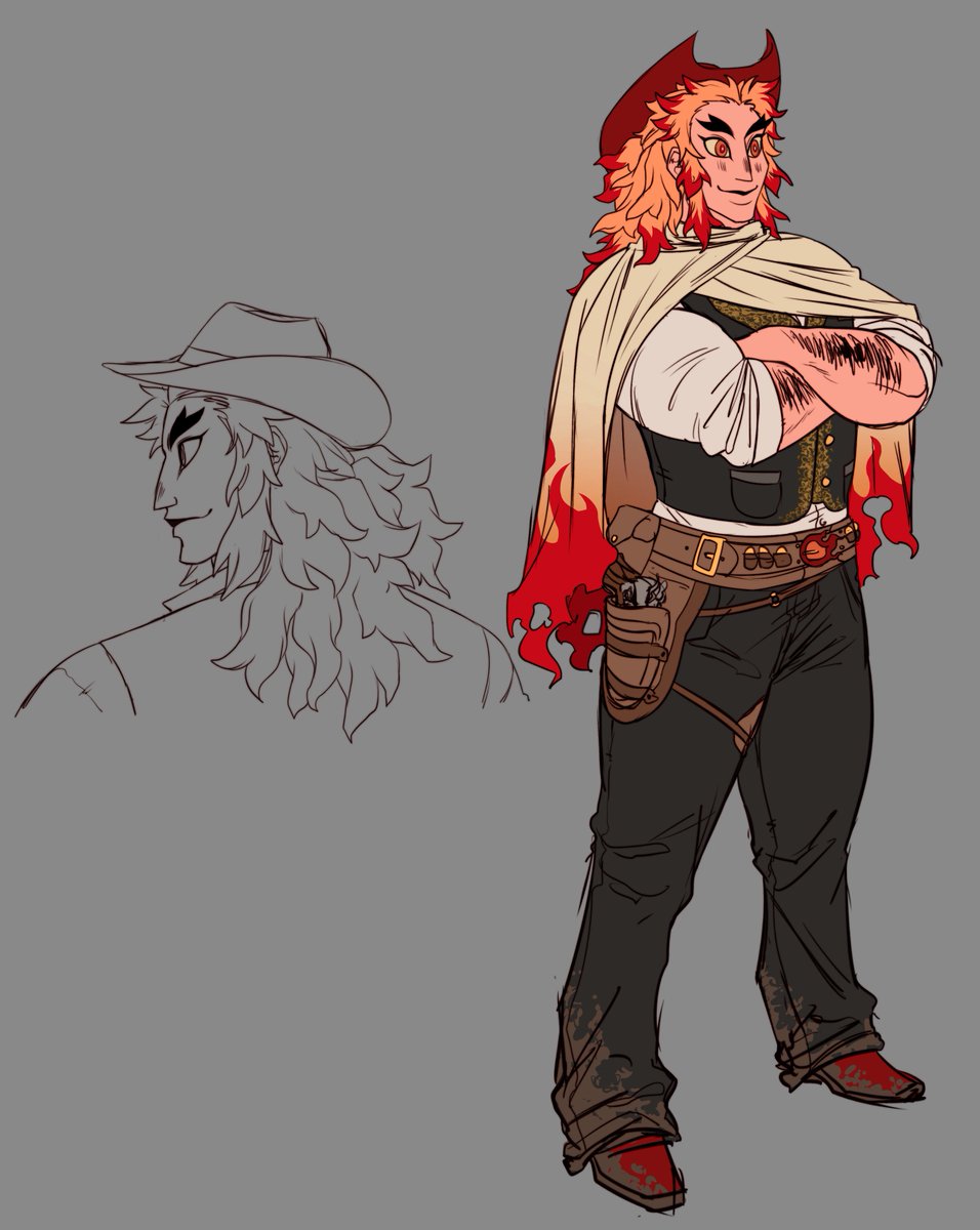 「RENGOKU COWBOY REALNESS 」|commissions OPENのイラスト