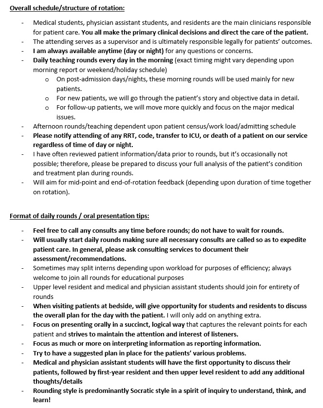 Although I am an Infectious Disease physician, I often round on ...
