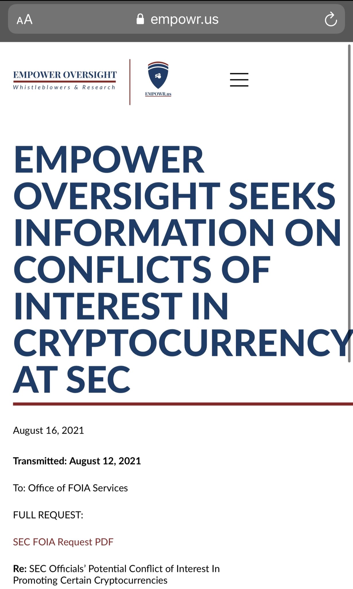 U.S. Securities and Exchange Commission on Twitter: "$1 billion! That’s how much @SECGov has ...
