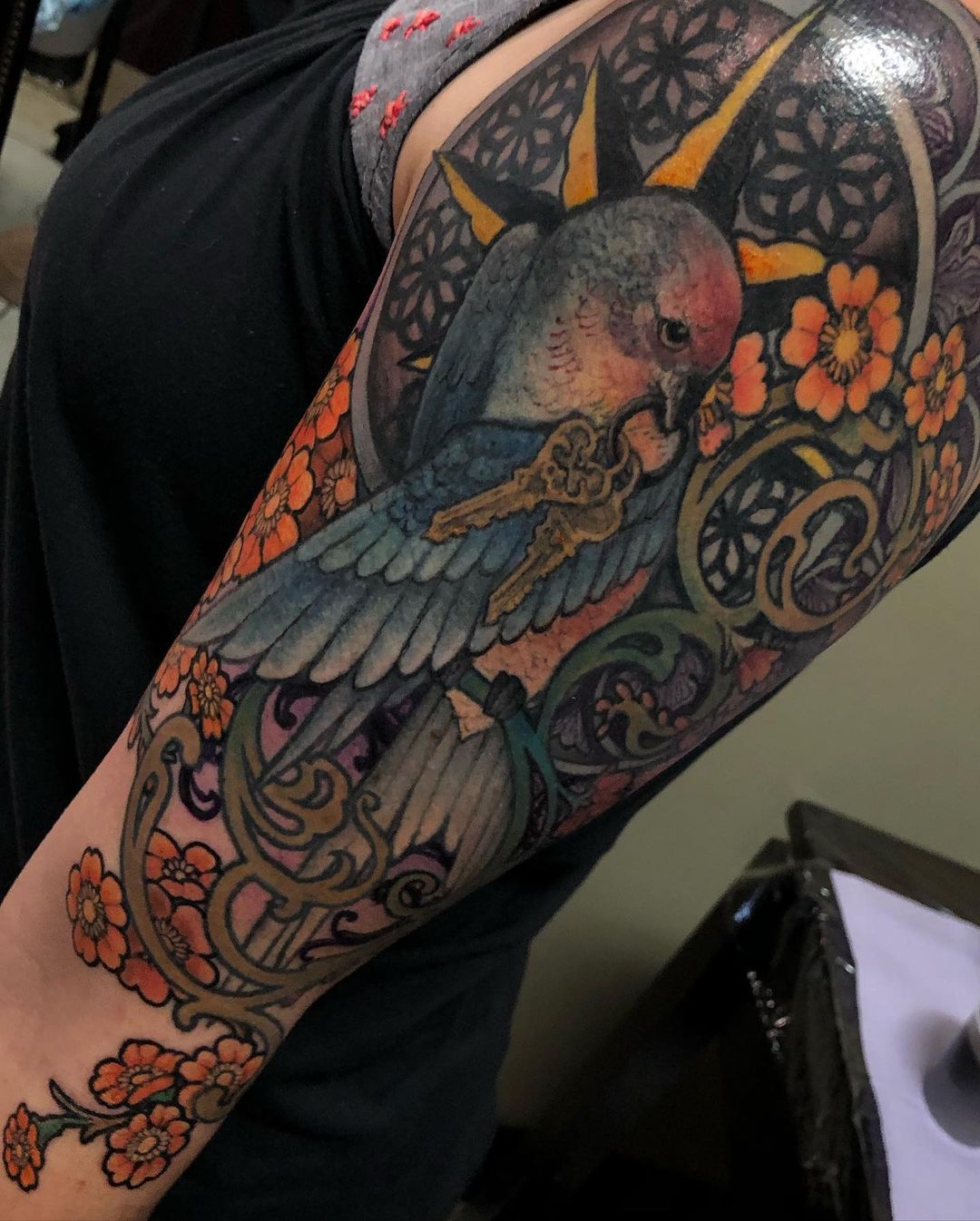 Art Nouveau Tattoo Sleeve