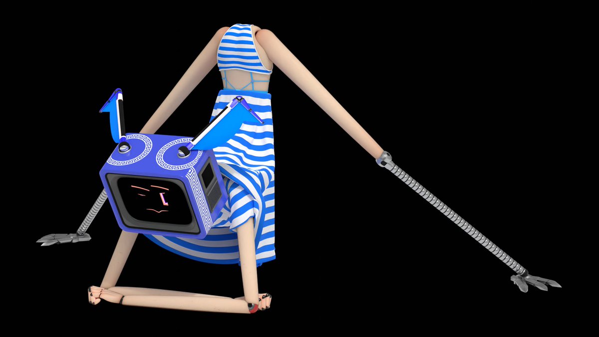 Erie does the jacko pose hshs #aewvs #Blender3d #blender #digitalart # ...