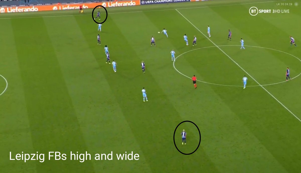 City v Leipzig tactical observation: A THREAD Although it was a really ...